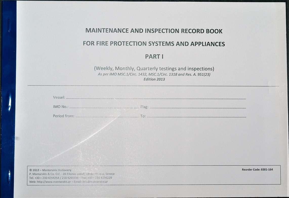 PanMan Trading EOOD - Eshop. CHECK LIST FIRE PROTEC.PART I